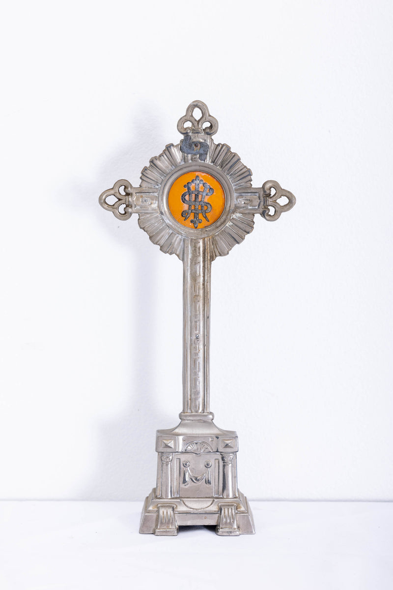 Silver Crucifix with Monstrance – The Corbel