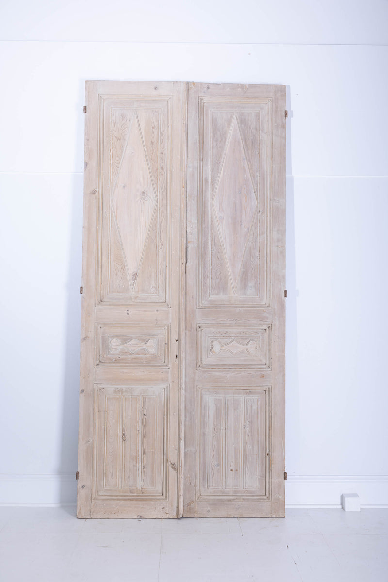 Antique European Wood Panel Door Pair – The Corbel